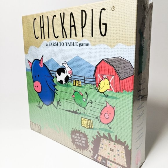 Buffalo Games | Games | Chickapig Wooden Farm Animals Family Board Game ...